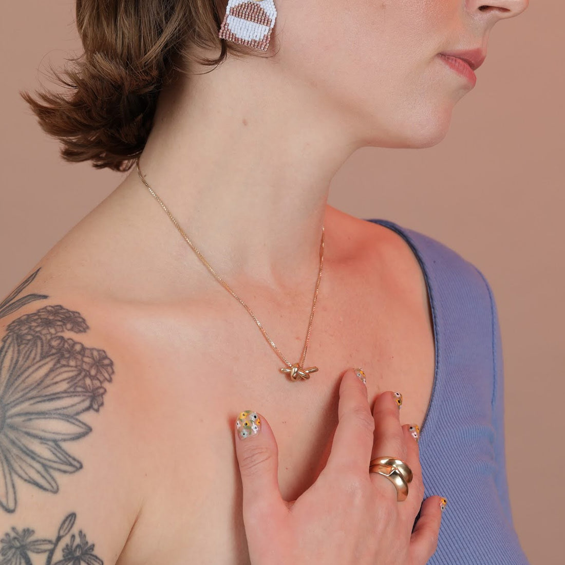 Mini Knot Necklace – TAKE SHAPE STUDIO