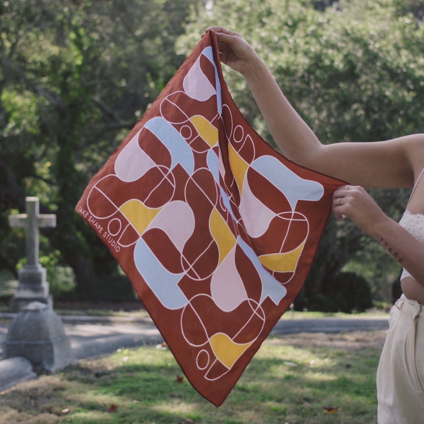 Take Shape Studio Silk Scarf – TAKE SHAPE STUDIO